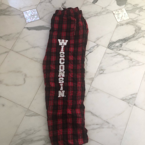 Pants | University Of Wisconsin Mens Flannel Pants | Poshmark